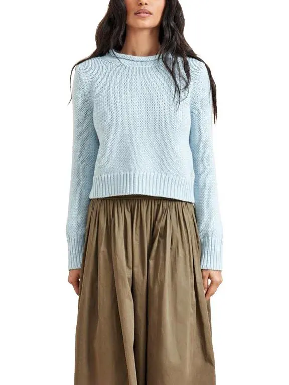 LA LIGNE Mini Marina Solid Sweater - Light Blue