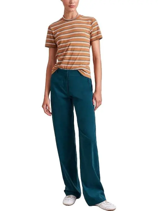 LA LIGNE Striped Molly Tee - Tan/multi