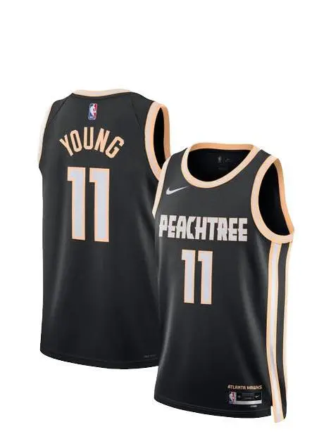 Nike Trae Young Atlanta Hawks 2025/26 City Edition Swingman Jersey - Black