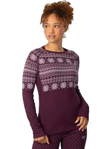 Kari Traa Vilma Long-sleeve Baselayer - Wine