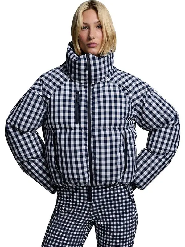 Cordova Cortina Down Jacket - Indigo Gingham