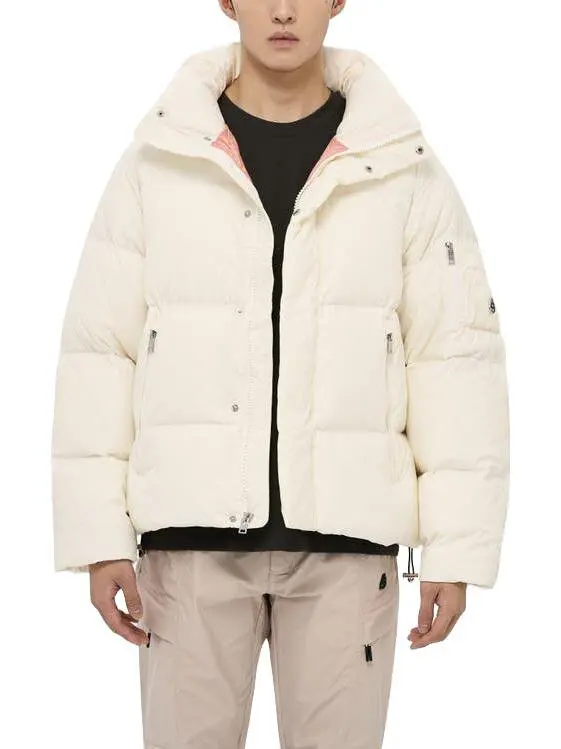 ALPHA STYLE Leverett Cropped Down Puffer - White