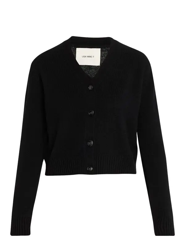 LISA YANG Marion Cashmere-silk Cardigan - Black