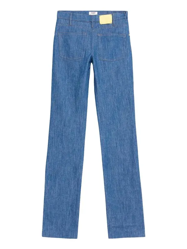 ZOMER Reversed Bootcut-leg Denim Trousers - Blue Denim