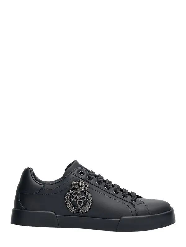 Dolce & Gabbana Portofino Light Strobel Low-top Sneakers - Nero