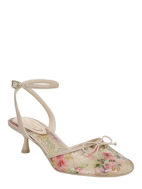CIRCUS NY BY SAM EDELMAN Rosetta Ankle Strap Pump - Vanilla Bean Multi