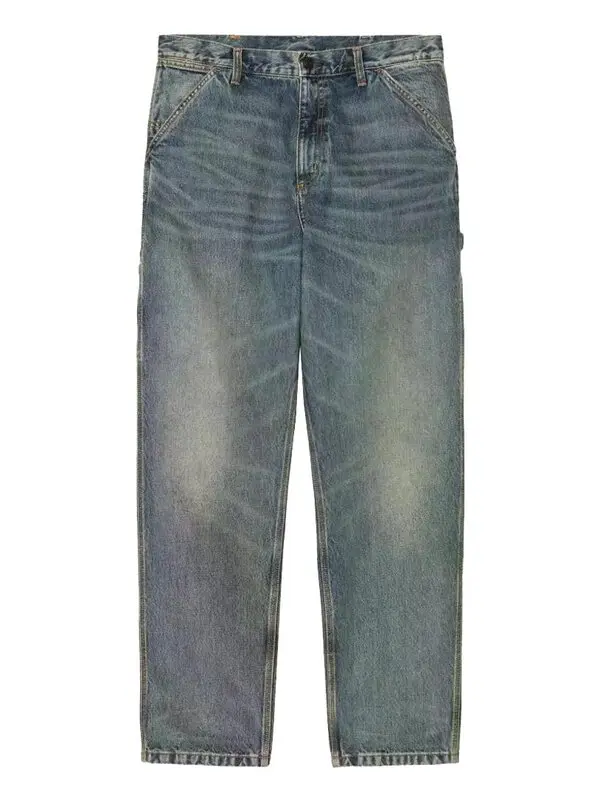 Carhartt Work In Progress Single Knee Straight Jeans - Blue