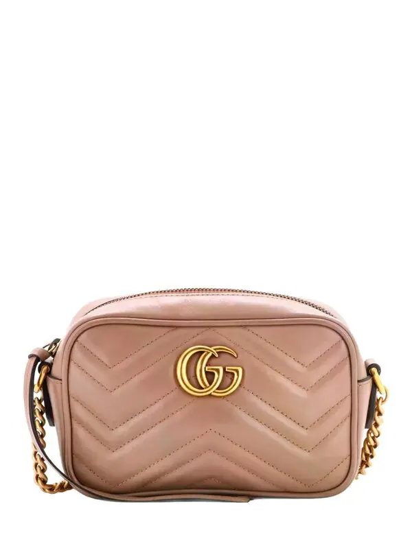 Gucci Gg Marmont Mini Shoulder Bag - Neutrals