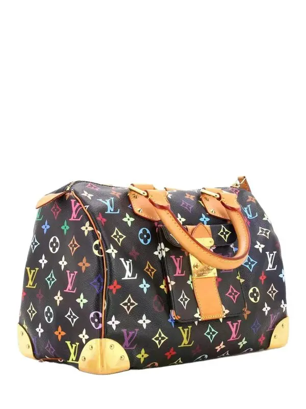 LOUIS VUITTON Speedy Handbag Monogram Multicolor 30 - Black