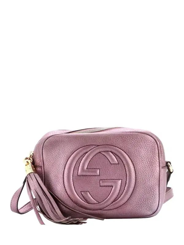 Gucci Soho Disco Leather Crossbody Bag - Purple