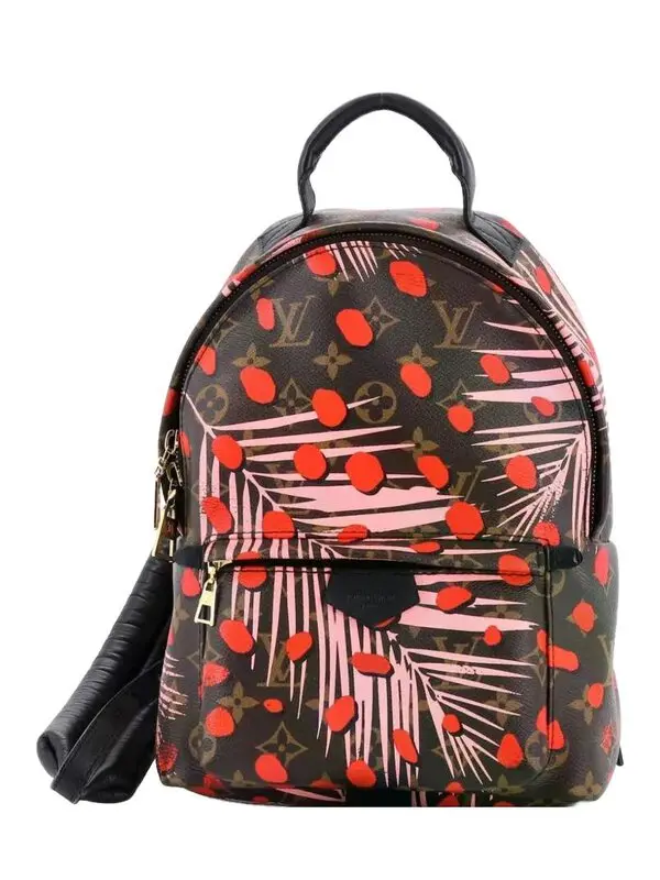 LOUIS VUITTON Palm Springs Limited Edition Monogram Jungle Dots Pm Backpack - Brown