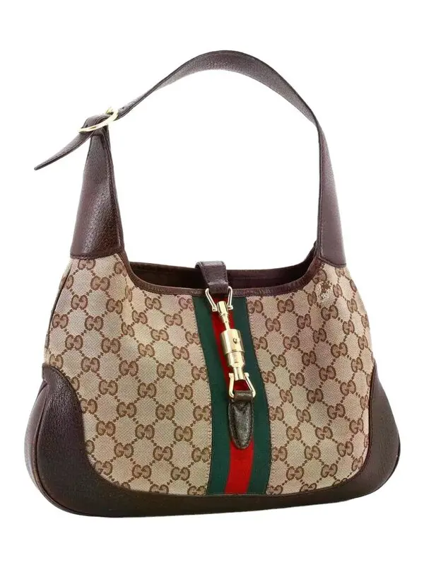 Gucci Jackie Original Web Shoulder Bag - Brown