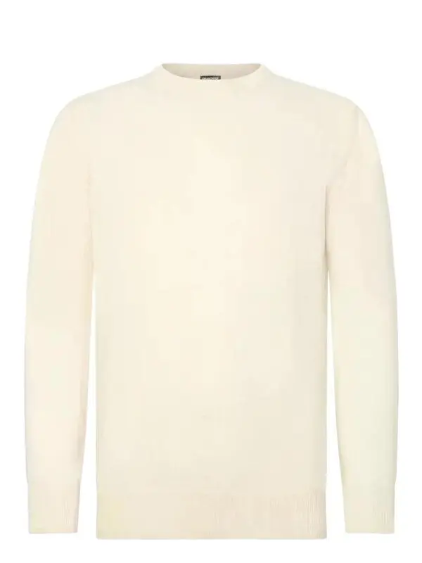 FRANZESE COLLECTION Ribbed Crew-neck Sweater - Neutrals