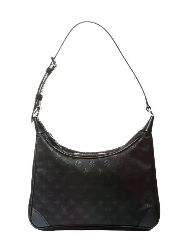 LOUIS VUITTON 2000s Monogram Little Boulogne Shoulder Bag - Black