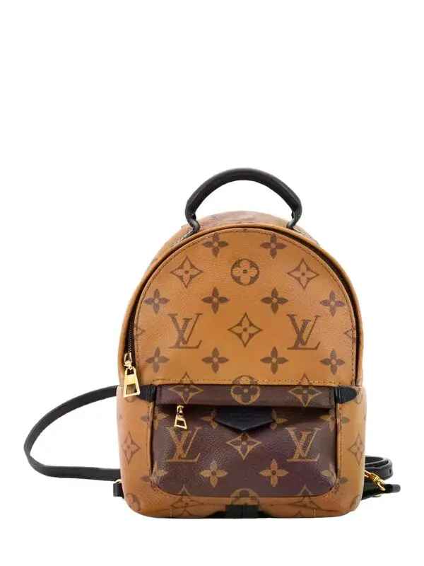 LOUIS VUITTON Palm Springs Reverse Monogram Canvas Mini Backpack - Brown