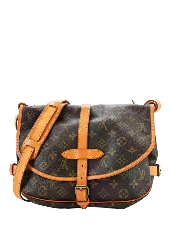 LOUIS VUITTON Saumur 30 Crossbody Bag Monogram Canvas - Brown