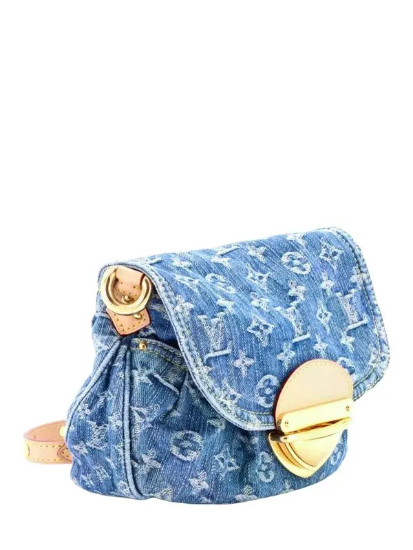 LOUIS VUITTON Sunset Handbag Remix Monogram Denim - Blue