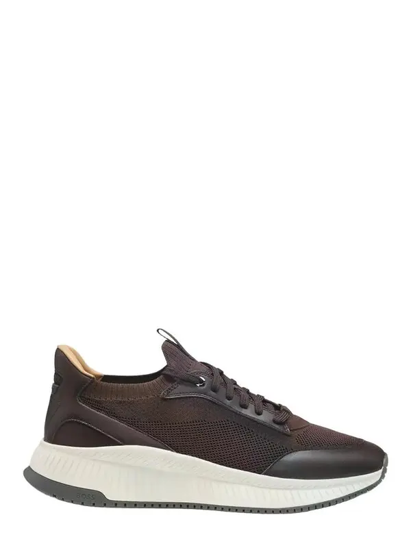 BOSS Panelled Sneakers - Brown