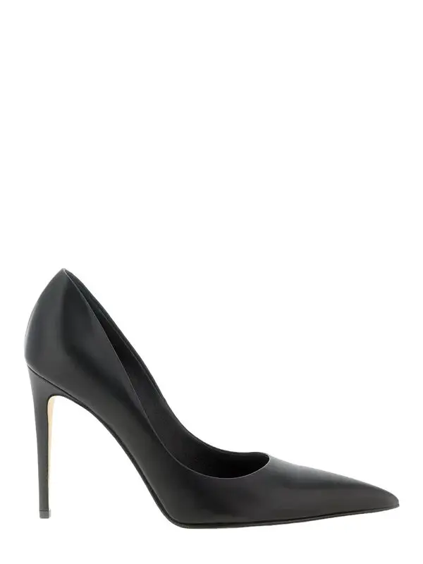 Alexander McQueen Pointed Stiletto Leather Pumps - Black