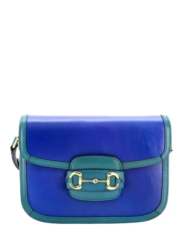 Gucci Horsebit 1955 Small Shoulder Bag - Blue