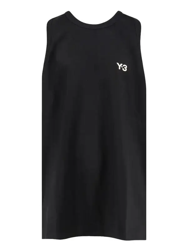 Y3 Logo-print Tank Top - Black