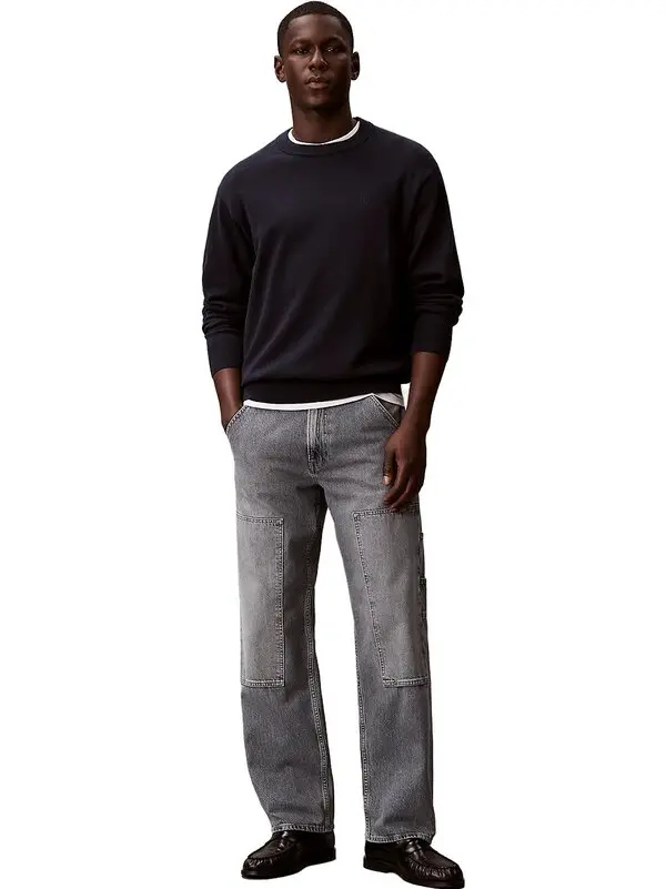 Calvin Klein Straight Leg Carpenter Jeans - Vintage Chrome