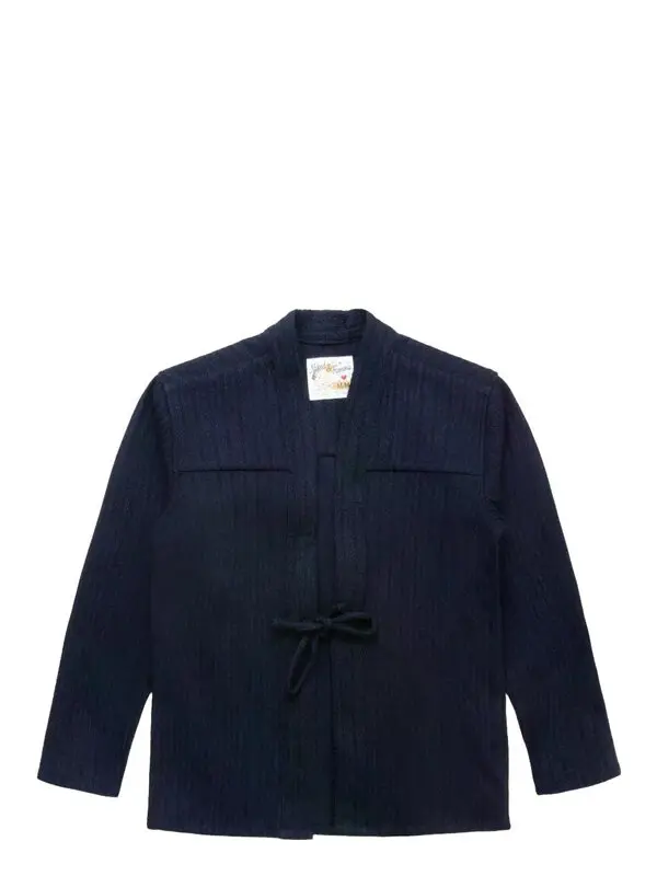 Naked & Famous Denim Kimono Tie-detail Jacket - Blue