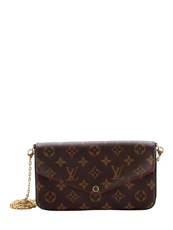 LOUIS VUITTON Felicie Pochette Monogram Canvas - Brown