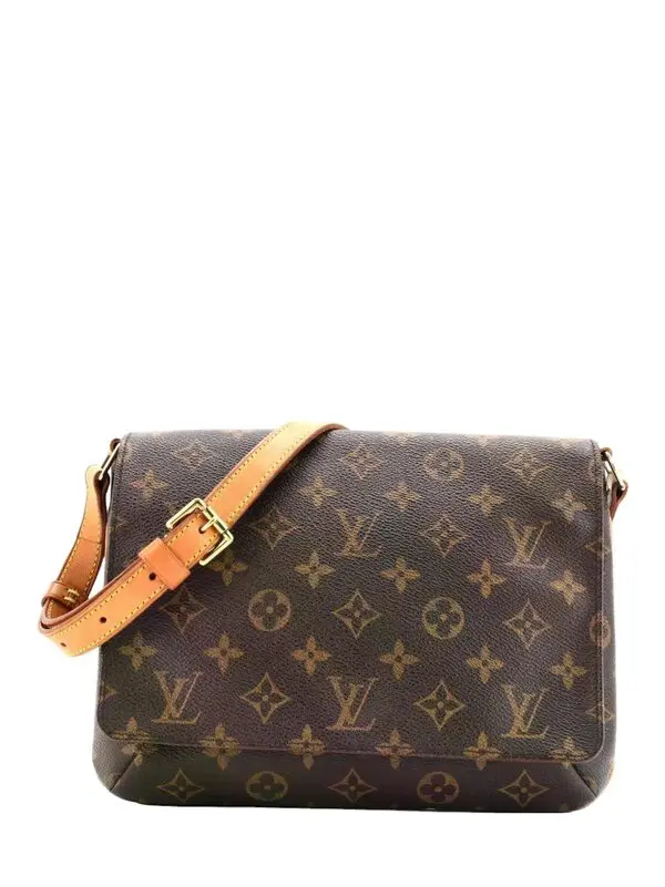 LOUIS VUITTON Musette Tango Monogram Canvas Shoulder Bag - Brown