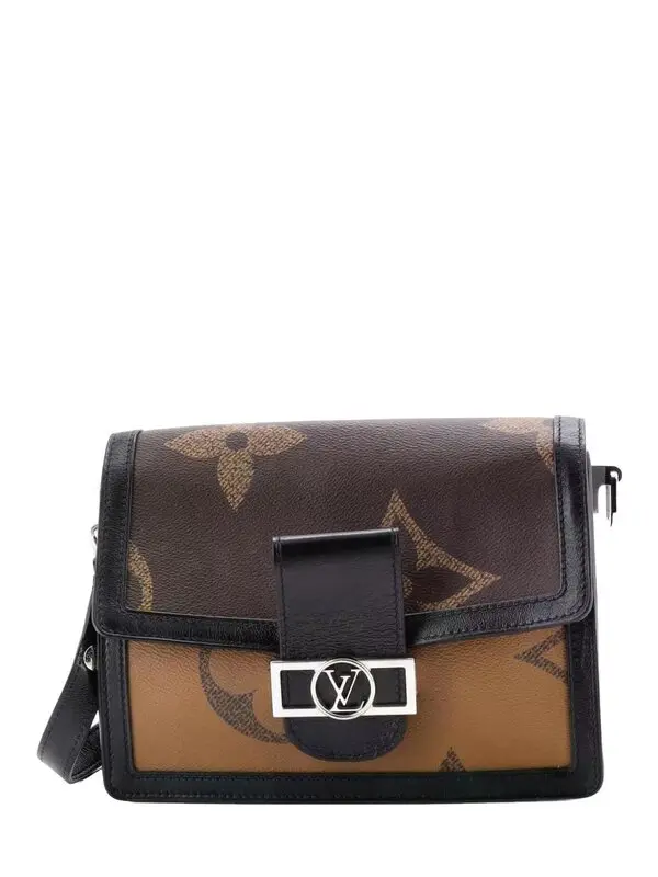 LOUIS VUITTON Dauphine Shoulder Bag Reverse Monogram Giant Mm - Brown