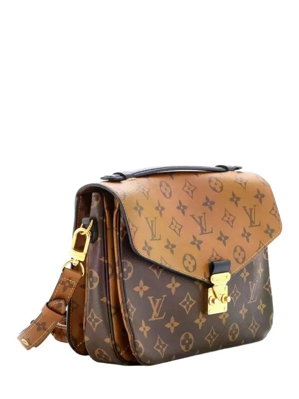 LOUIS VUITTON Pochette Metis Reverse Monogram Canvas Crossbody Bag - Brown