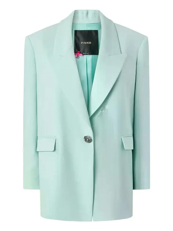 Pinko Single-breasted Blazer - Green