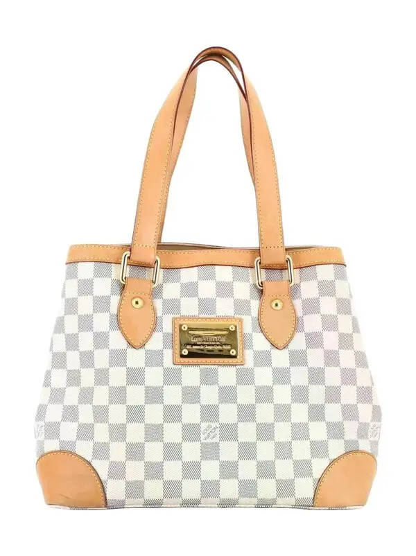 LOUIS VUITTON Hampstead Damier Pm Tote Bag - White