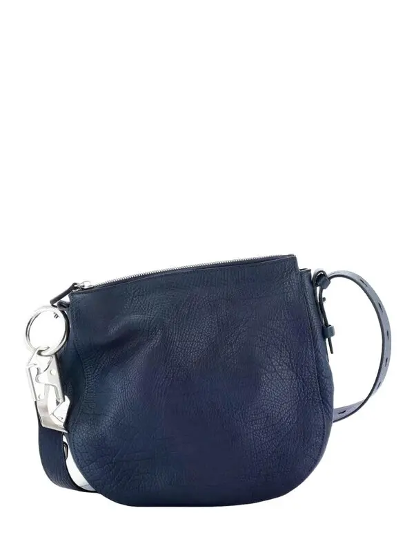 Burberry Knight Leather Small Shoulder Bag - Blue