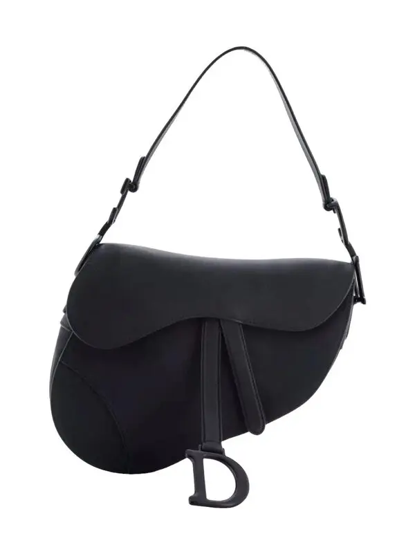 Dior Ultra Matte Saddle Medium Shoulder Bag - Black