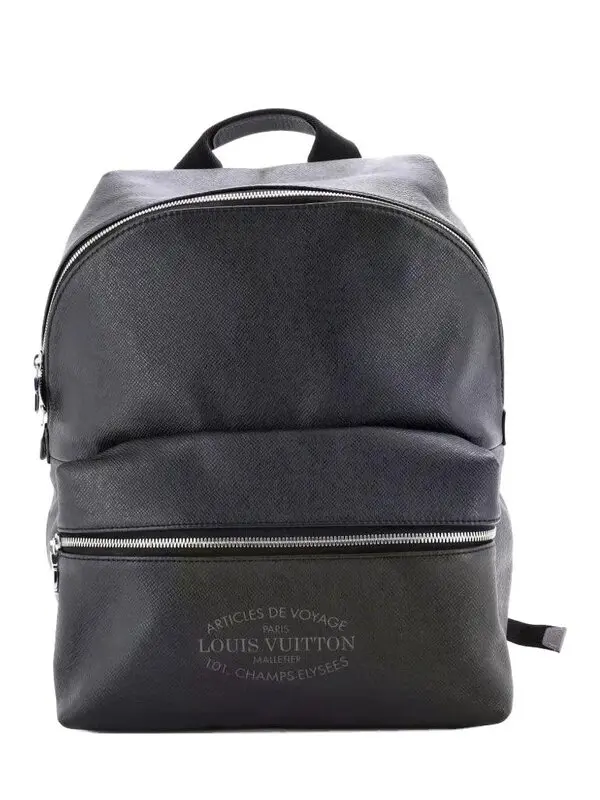 LOUIS VUITTON Articles De Voyage Discovery Taiga Leather Pm Backpack - Black