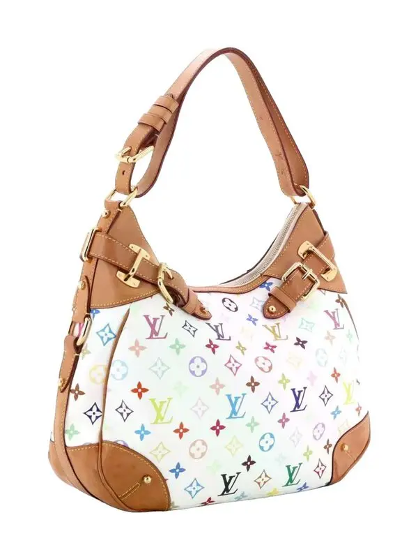LOUIS VUITTON Greta Handbag Monogram Multicolor Hobo Bag - White