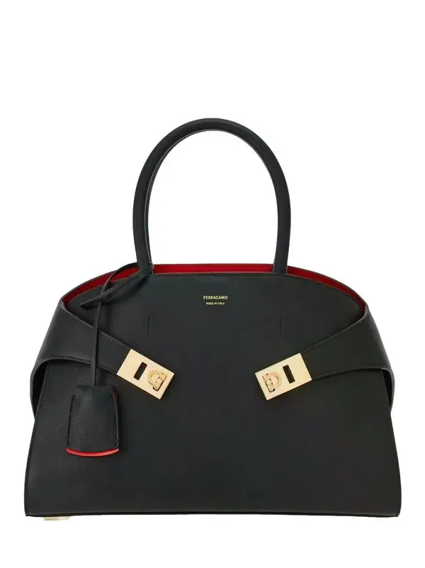 FERRAGAMO Hug Tote - Black