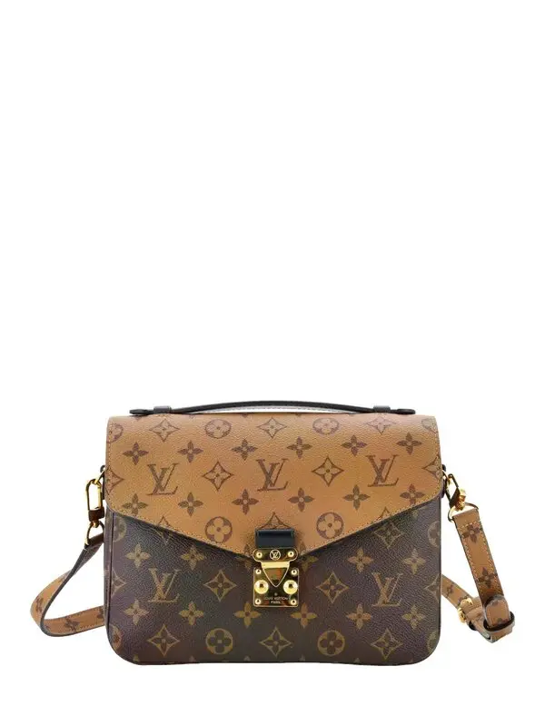 LOUIS VUITTON Pochette Metis Reverse Monogram Canvas Crossbody Bag - Brown