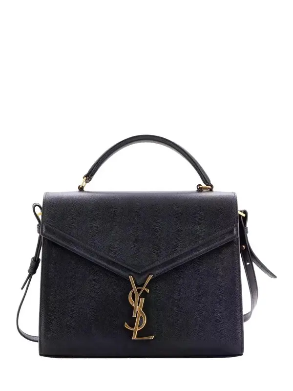 Saint Laurent Cassandra Top Handle Satchel - Black