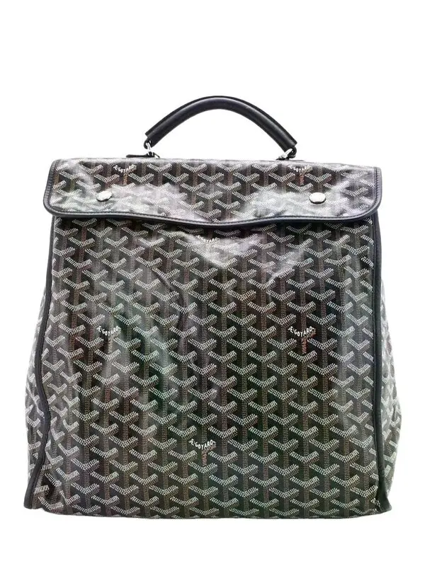 Goyard Saint Leger Briefcase Coated Canvas Backpack - Black