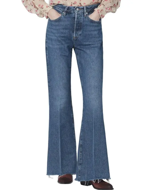 FRAME The Lax Jeans In Regenerated Denim - Blue