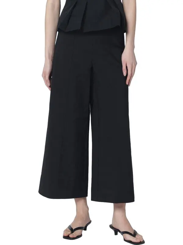 Simkhai Kallin Wide-leg Cropped Trousers - Black