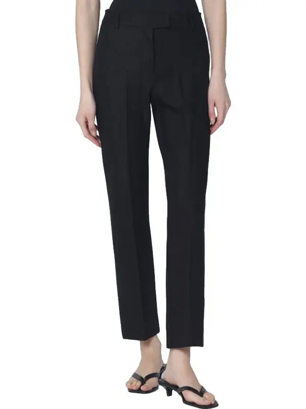 Max Mara Cotton-blend Trousers - Black
