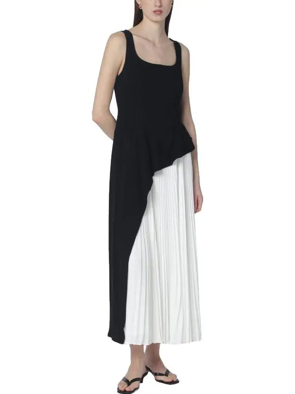 Simkhai Zayla Pleated Dress - Black