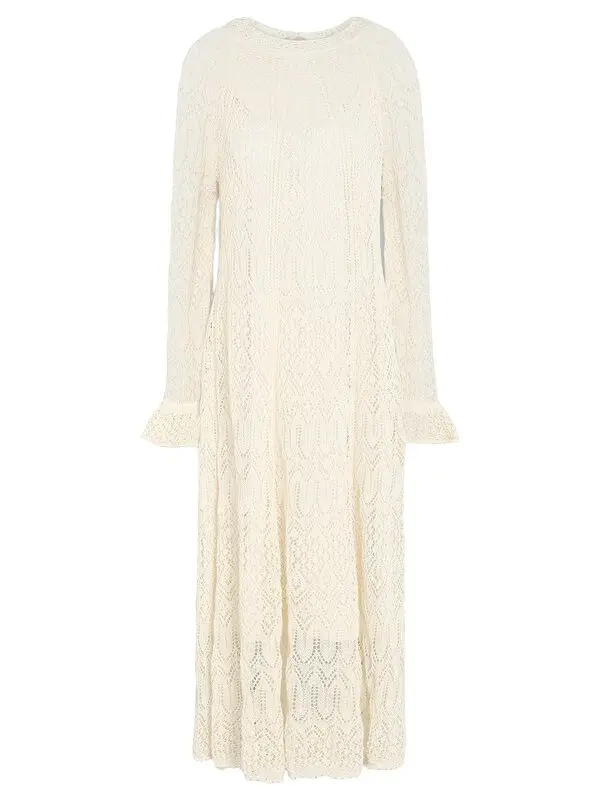 Zimmermann Crochet Midi Dress - Ivory
