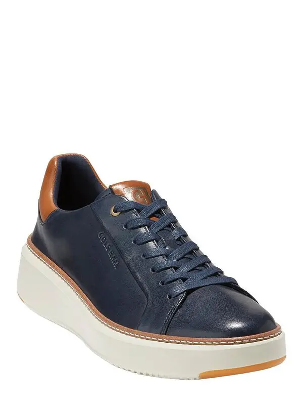 Cole Haan Grandpro Topspin Low Top Sneakers - Navy Blazer Leather
