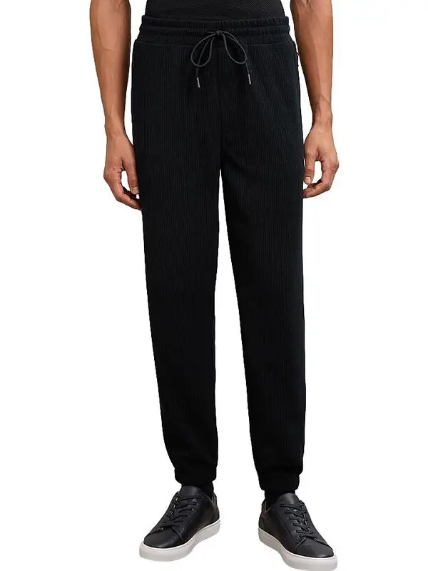 REISS Corduroy Jogger Pants - Navy