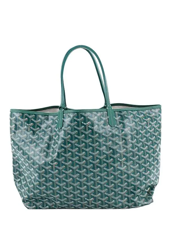 GOYARD Pm Saint Louis Tote Printed Coated Canvas - Green
