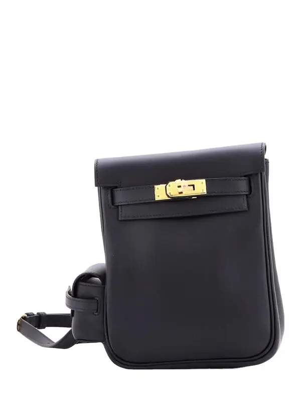 HERMES Kelly Jump Backpack Swift - Black